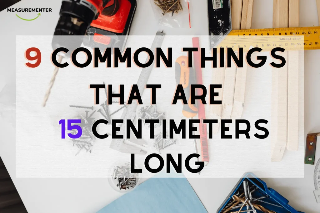 9 Common things that are 15 centimeters long | Measurementer